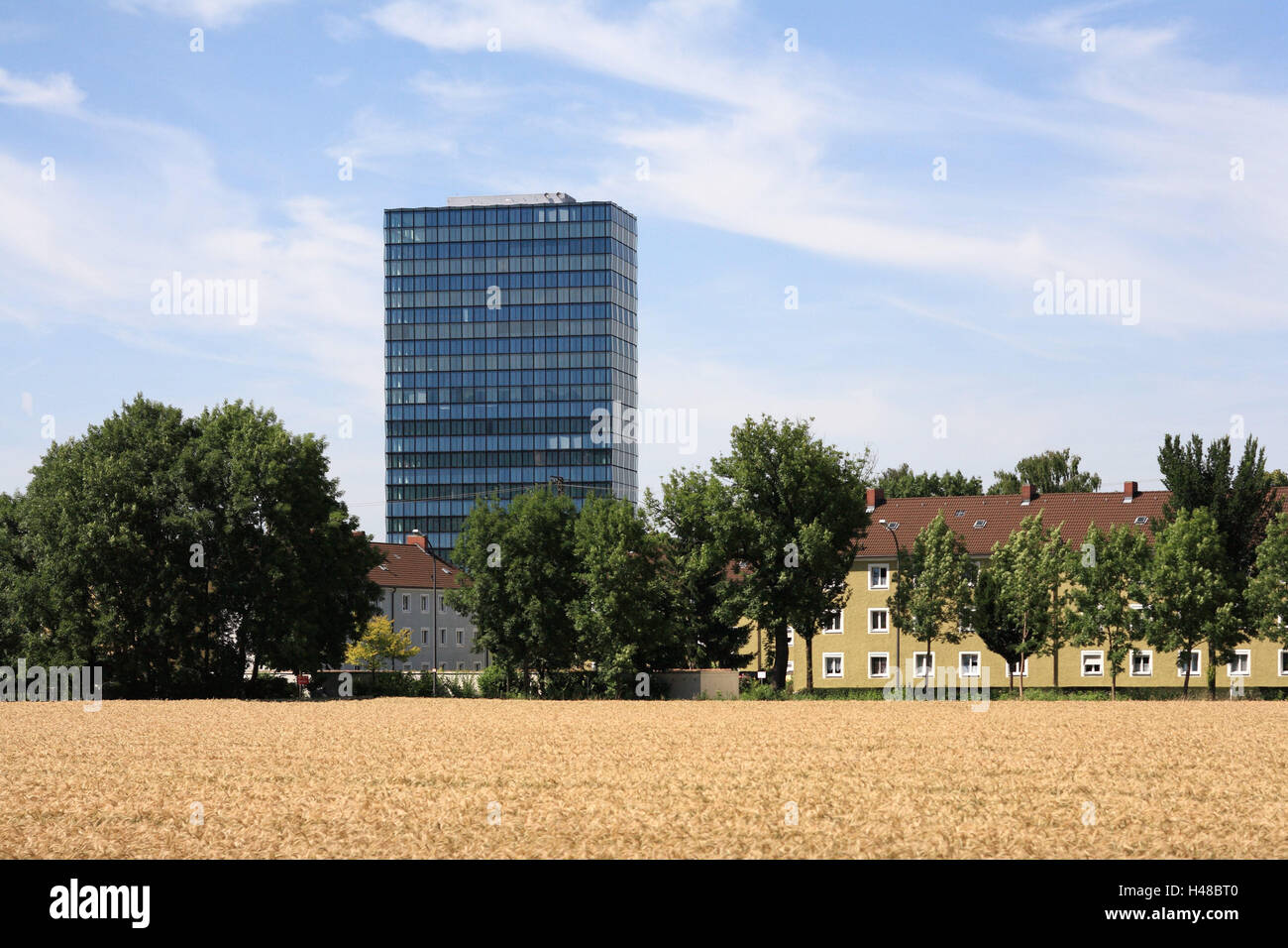 Germany, Bavaria, Munich, administration building, high rise, South ...
