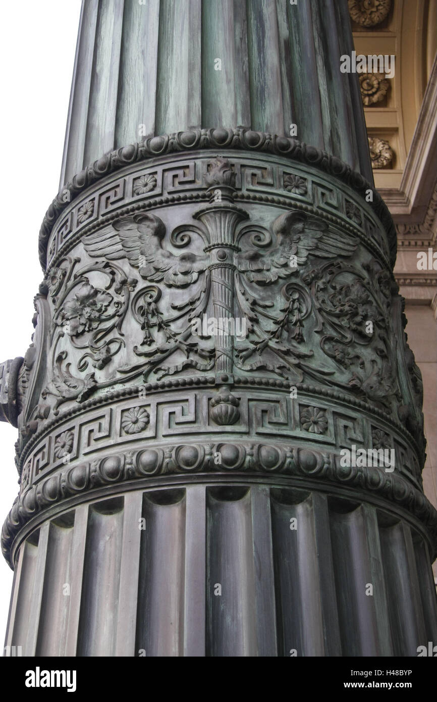 The USA, New York, Broadway, department store, pillar, detail, North ...