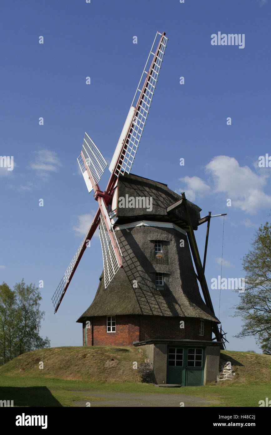 Germany, Bremen-Rekum, windmill Stock Photo - Alamy