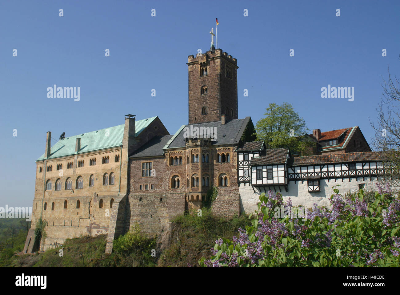 Germany, Thuringia, Eisenach, Wartburg, mountain Wart, castle, fortress ...