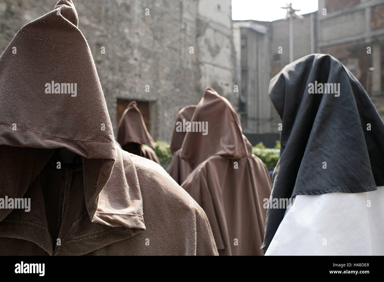 Mexico, Mexico City, town, monks, nuns, town, building, religion ...