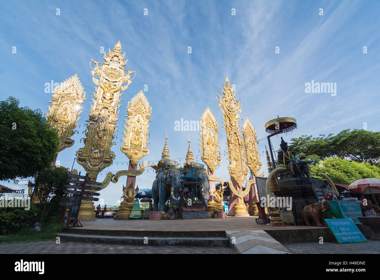 CHIANG RAI, THAILAND - JUNE 21,2015 - Golden triangle in Thailand. The ...