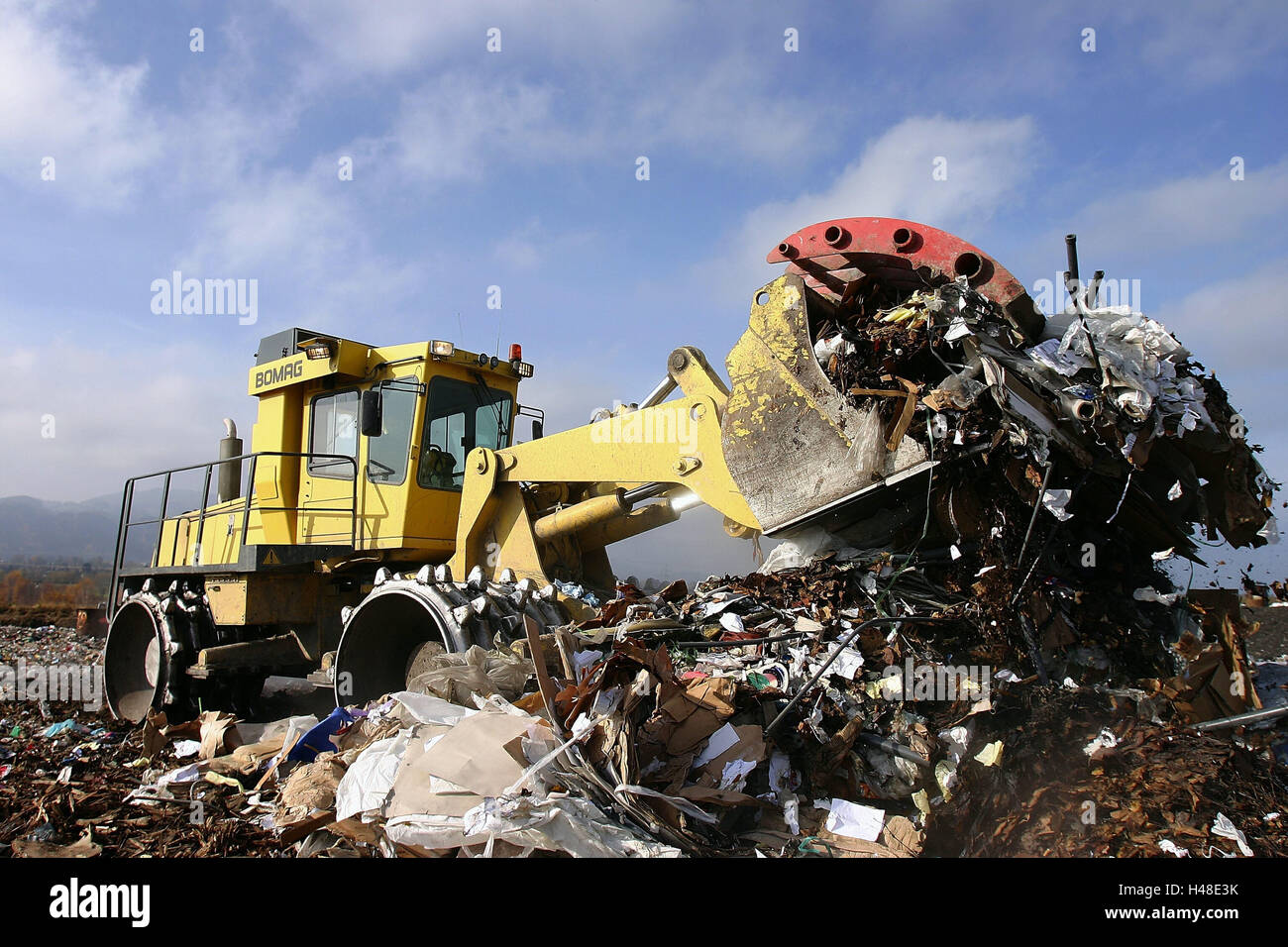 Garbage dump, vehicle, garbage compressor, dump, garbage, waste, refuse ...