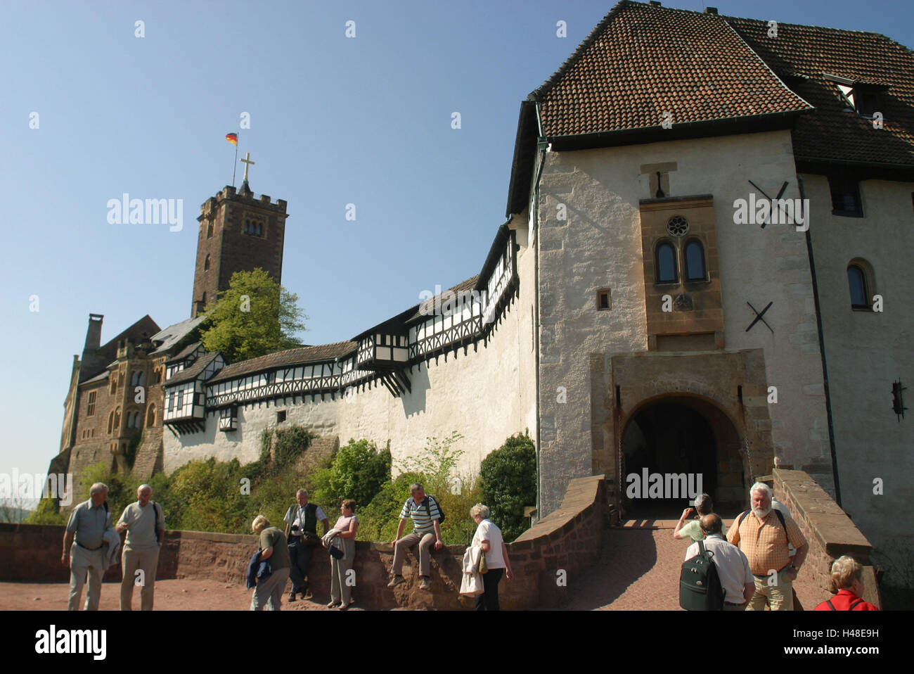 Germany, Thuringia, Eisenach, Wartburg, tourist, mountain Wart, castle ...