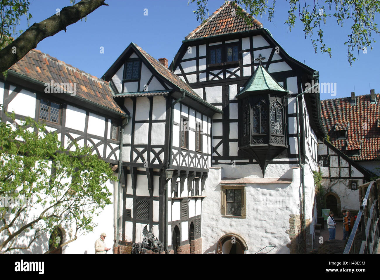 Germany, Thuringia, Eisenach, Wartburg, detail, mountain Wart, castle ...