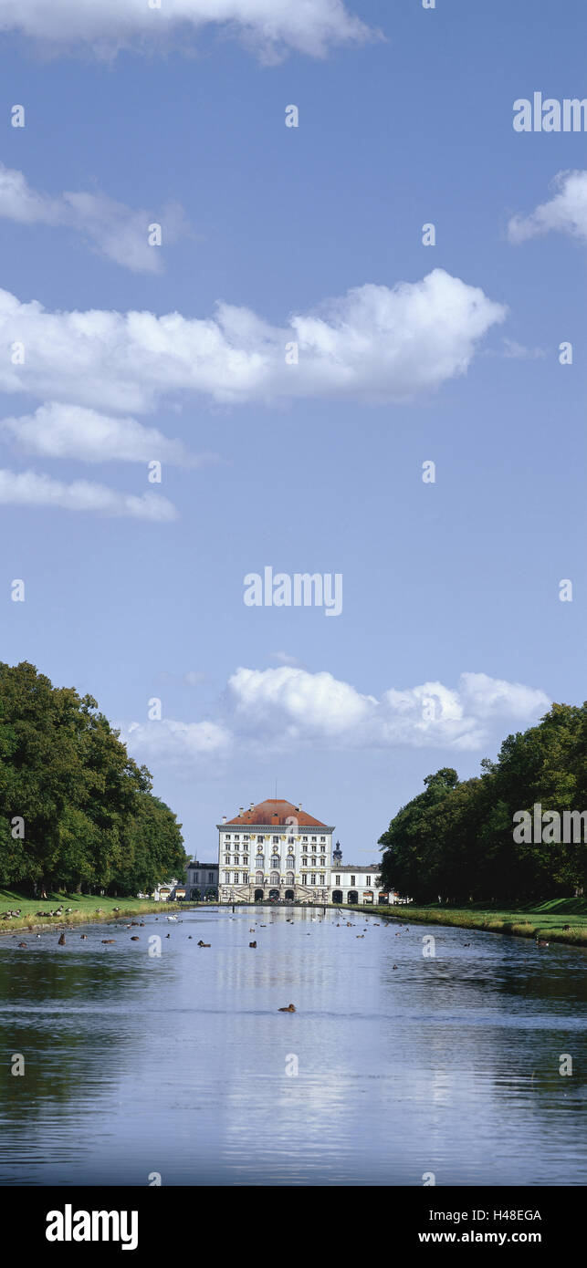 Germany, Bavaria, Munich, castle nymph castle, Nymphenburger, channel ...