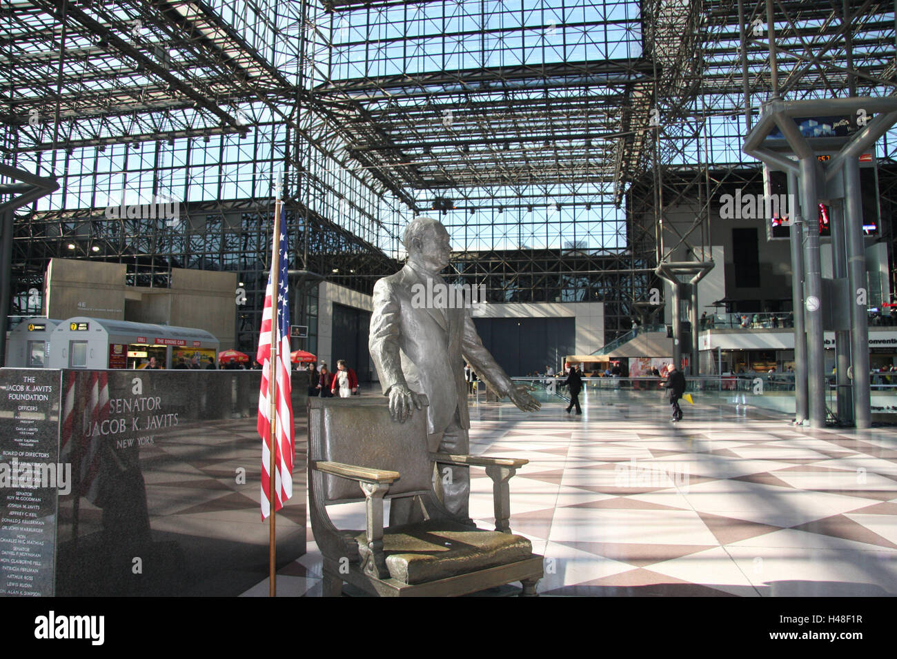 The USA, New York city, Jacob K. Javits Convention Center, lobby ...
