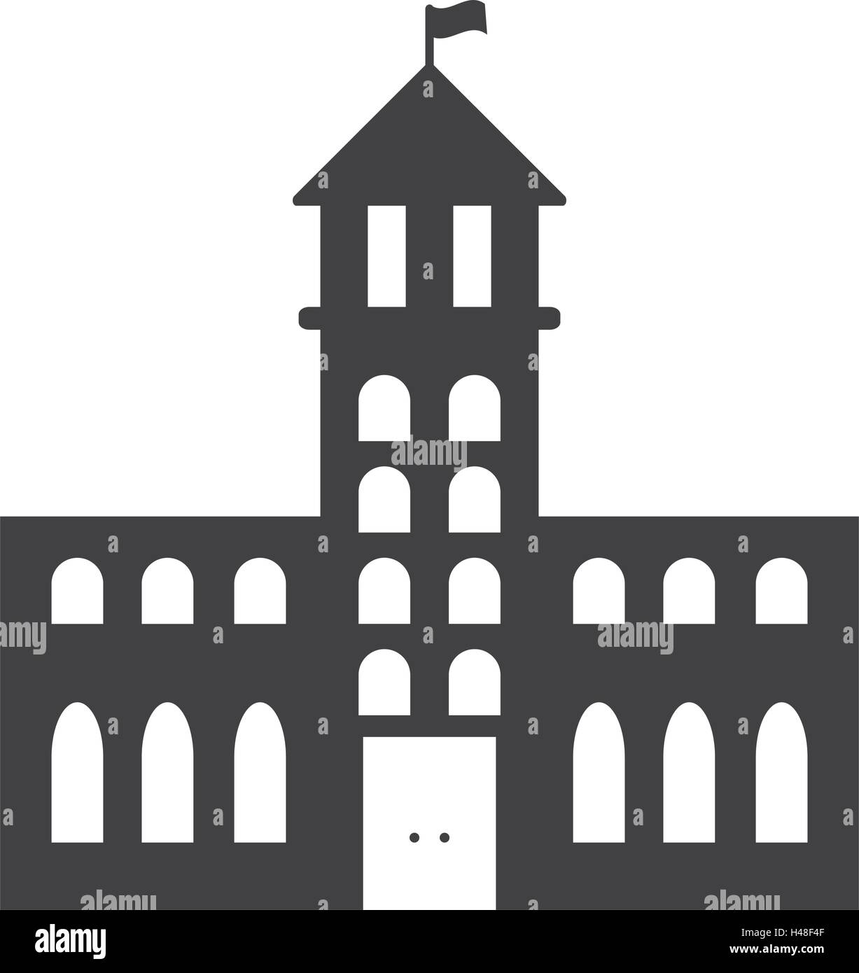 school building place isolated icon Stock Vector Image & Art - Alamy