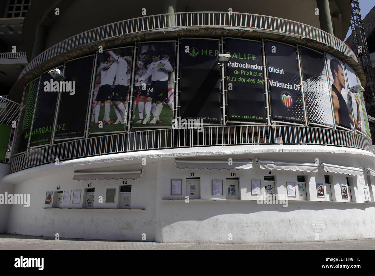 Spain, Valencia, football arena, outside Stock Photo - Alamy