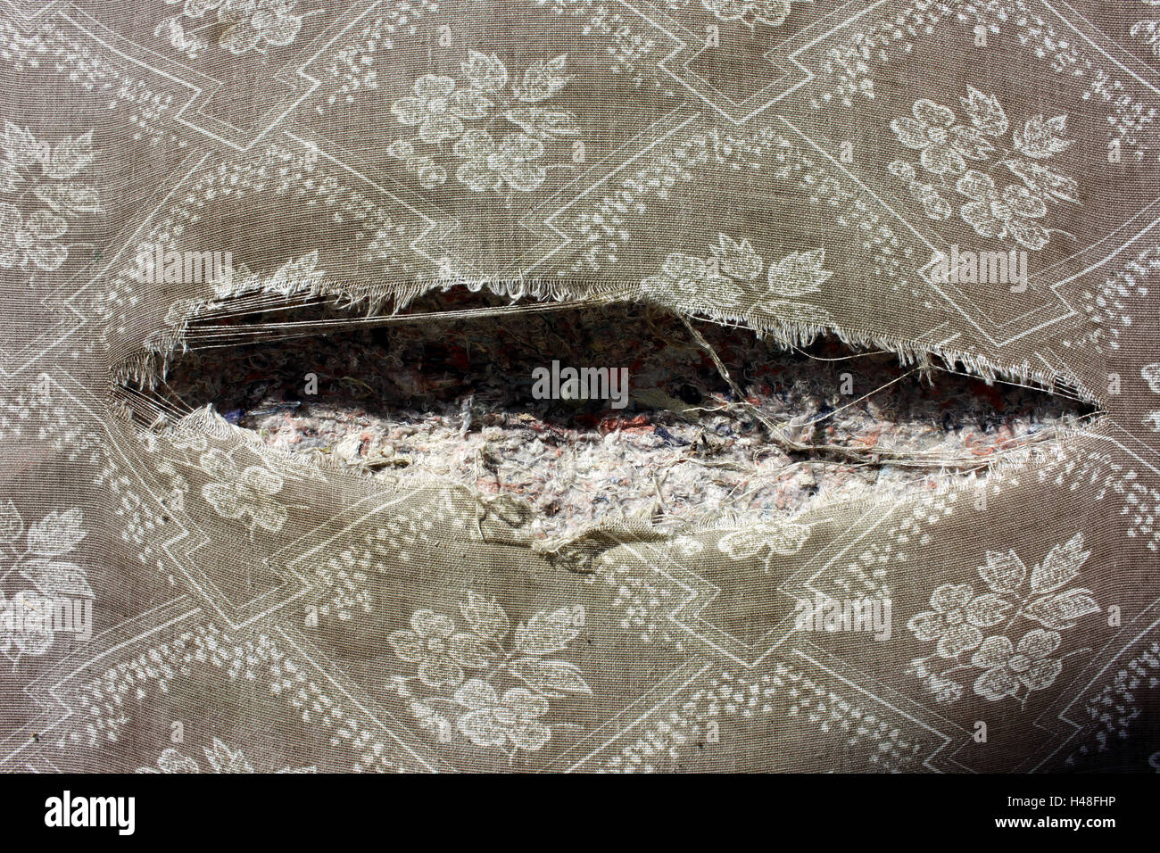 Mattress, fissure, sly, slit, torn open, substance, Schlitz (village ...