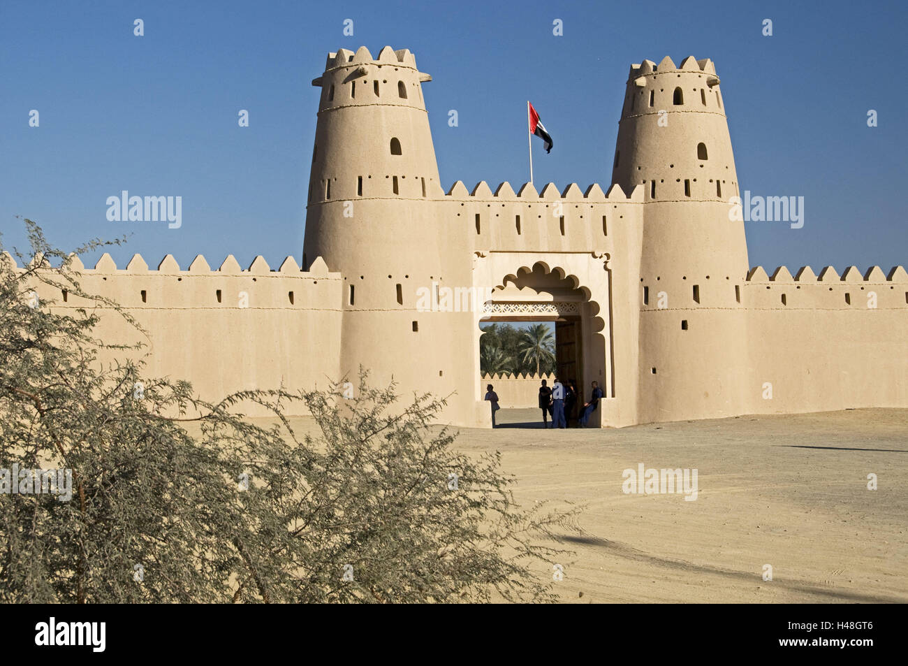 VAE, fortress, reconstruction, authentically, round towers Stock Photo ...