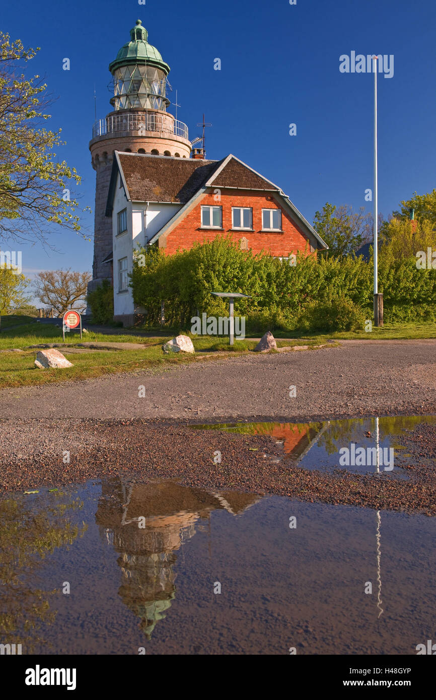 Scandinavia, Denmark, Hammeren, lighthouse, the Baltic Sea ...
