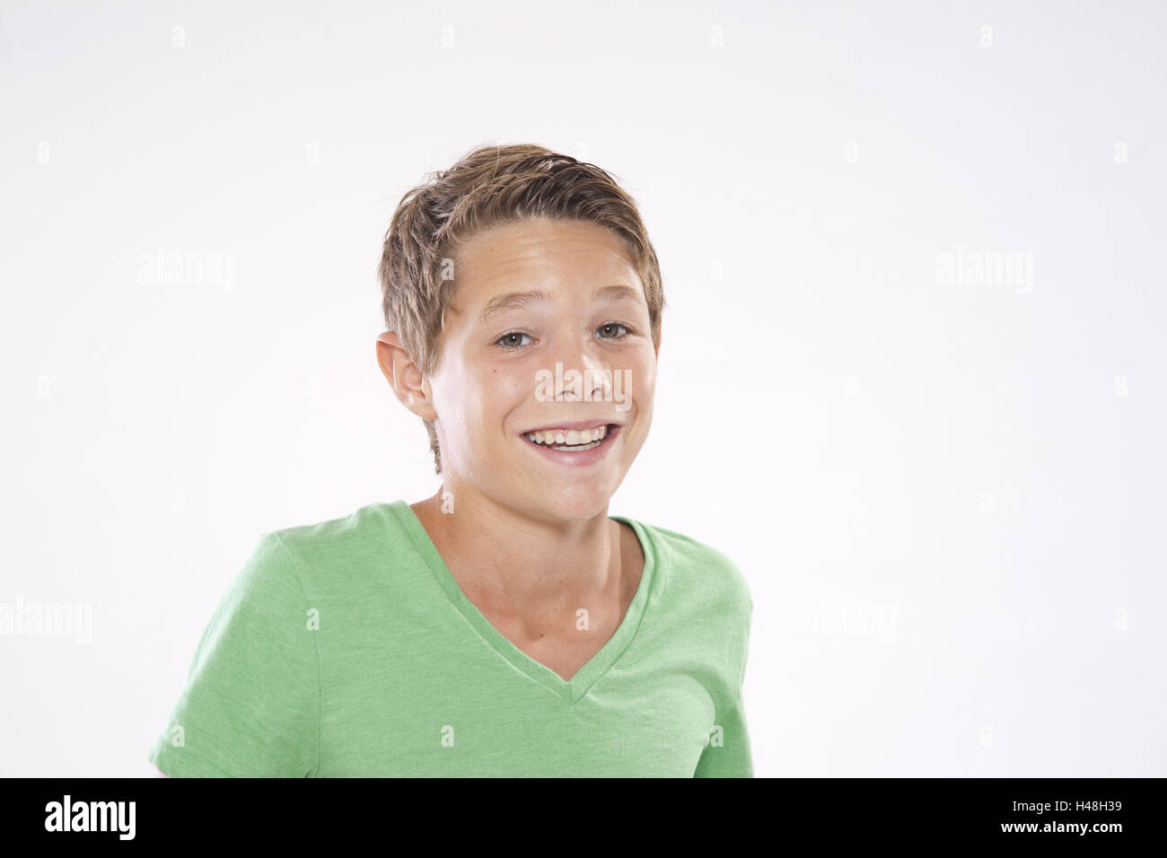 Teenagers, boy, portrait, young person, funnily, laugh, roguishly ...