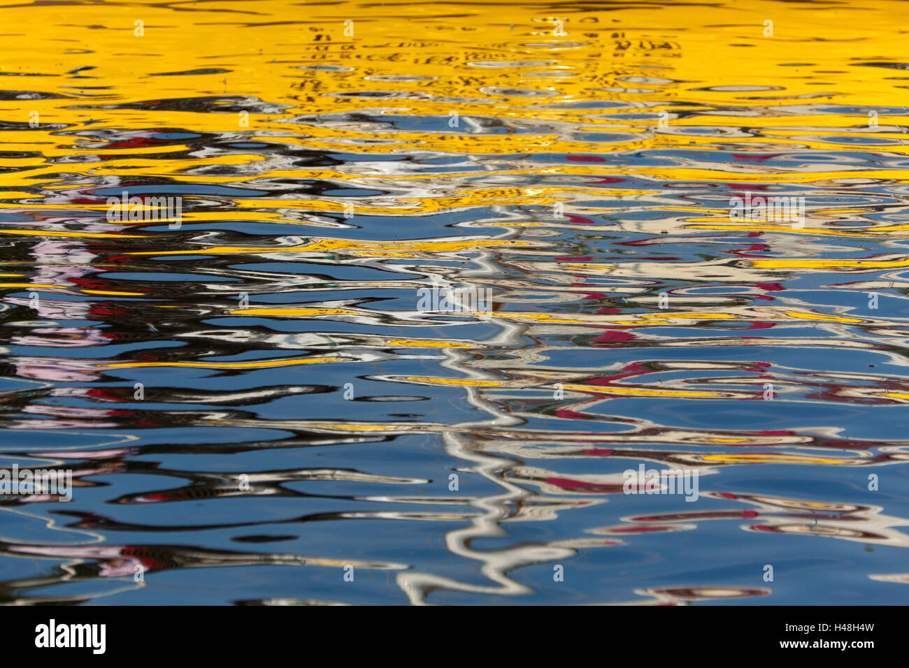 Baltic sea spa Wustrow, marina, water reflection Stock Photo - Alamy