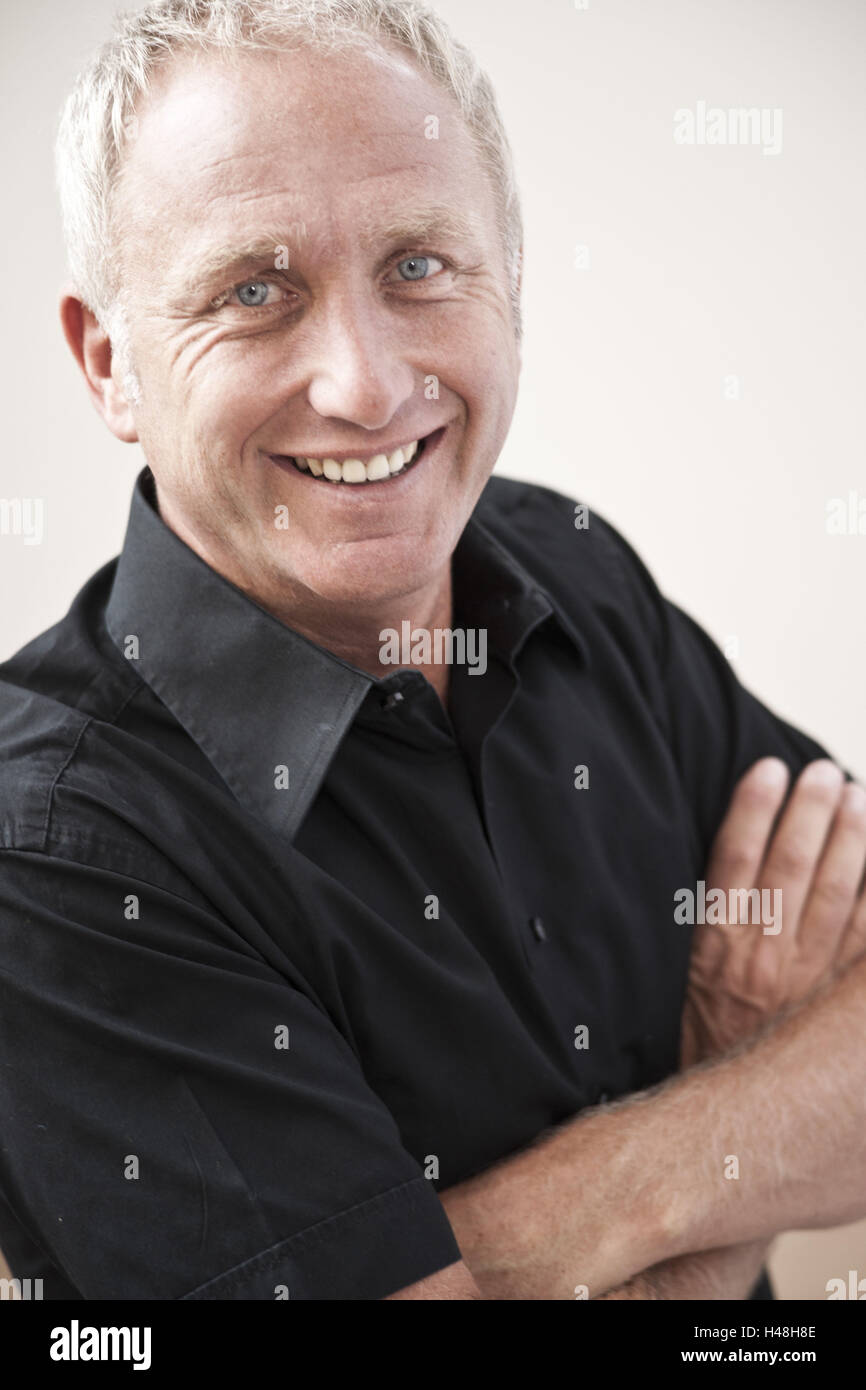 Man, smile, portrait Stock Photo - Alamy