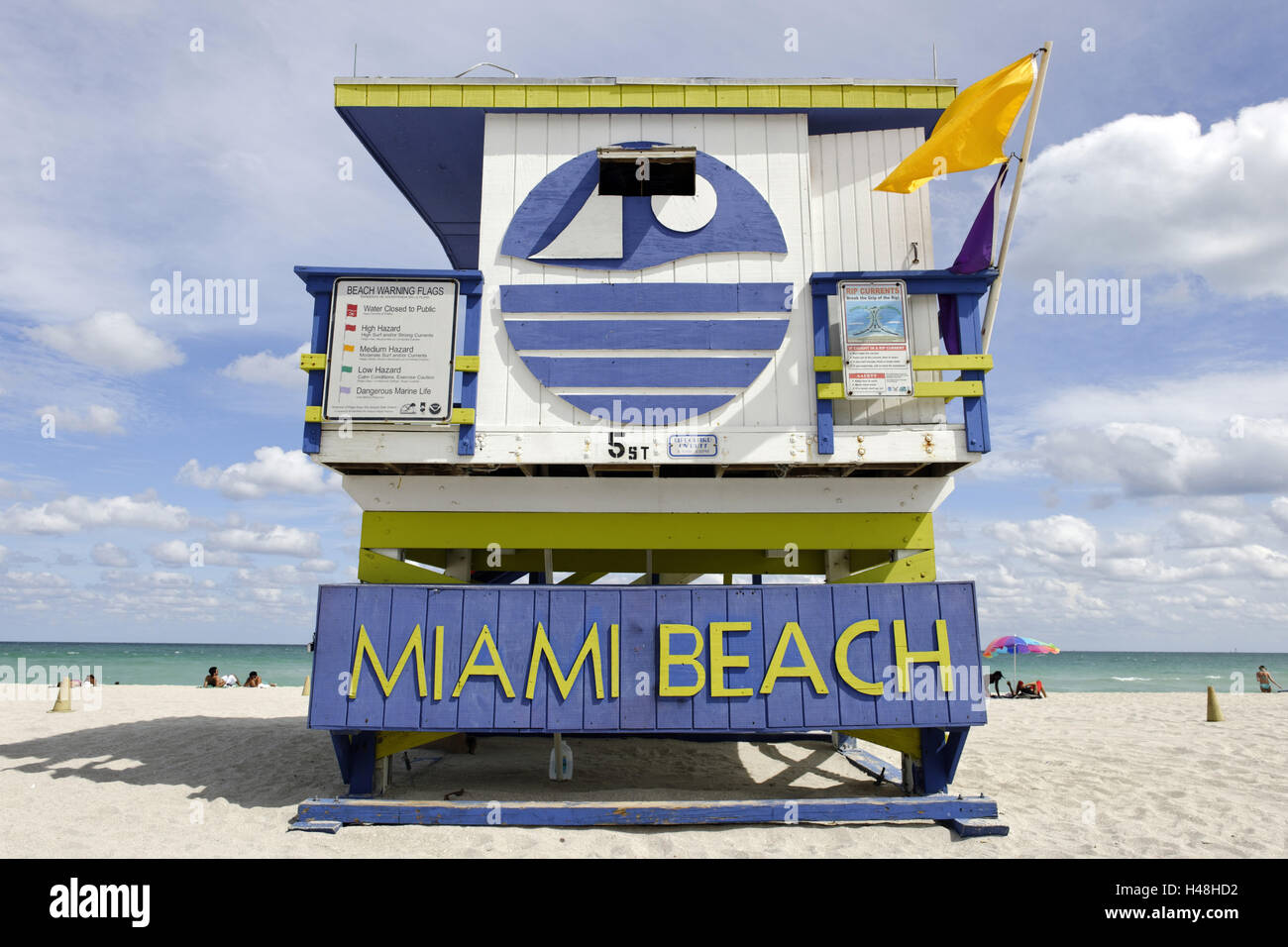 Beach watch-tower '5 PIECES', Lifeguard Tower, Atlantic, Miami South ...