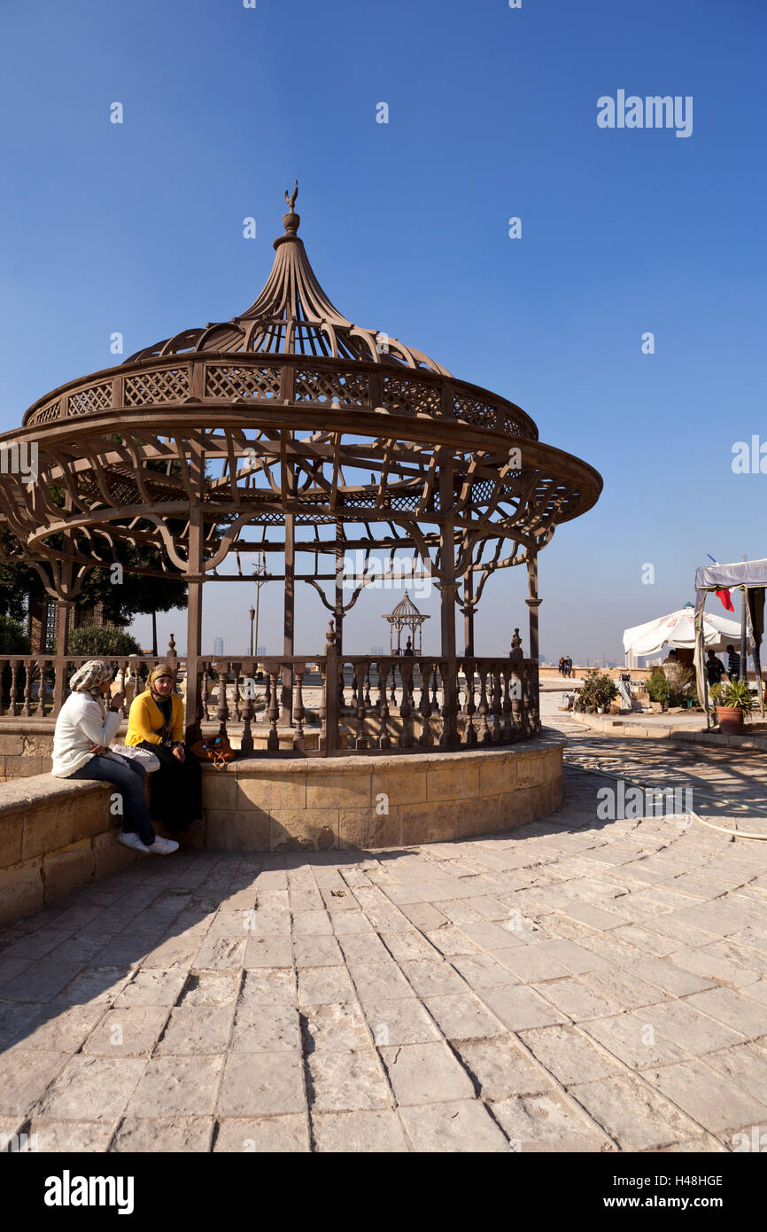 Egypt, Cairo, stronghold, terrace, young women Stock Photo - Alamy