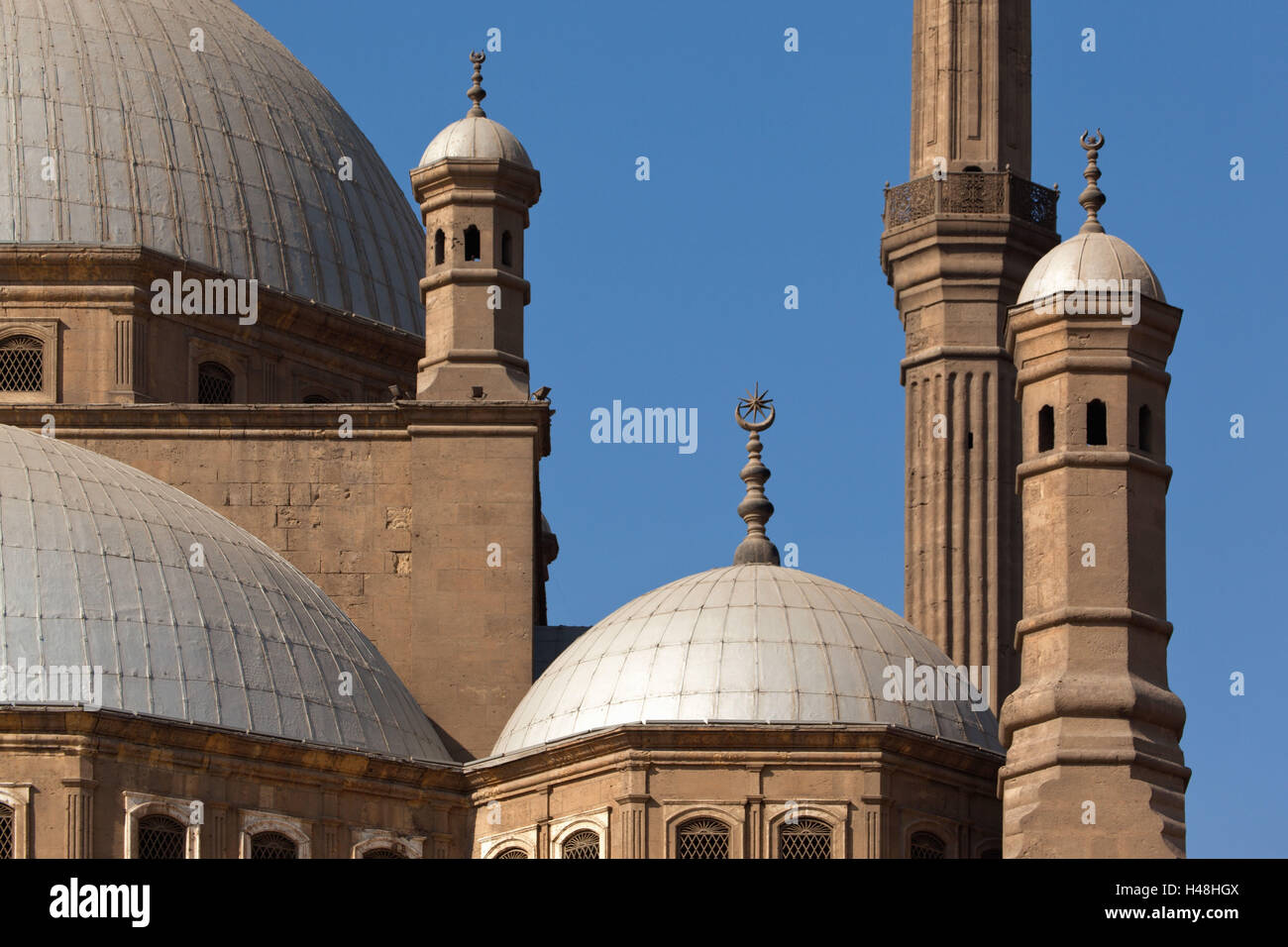Egypt, Cairo, citadel, domes and minarets of the Mosque of Muhammad Ali ...