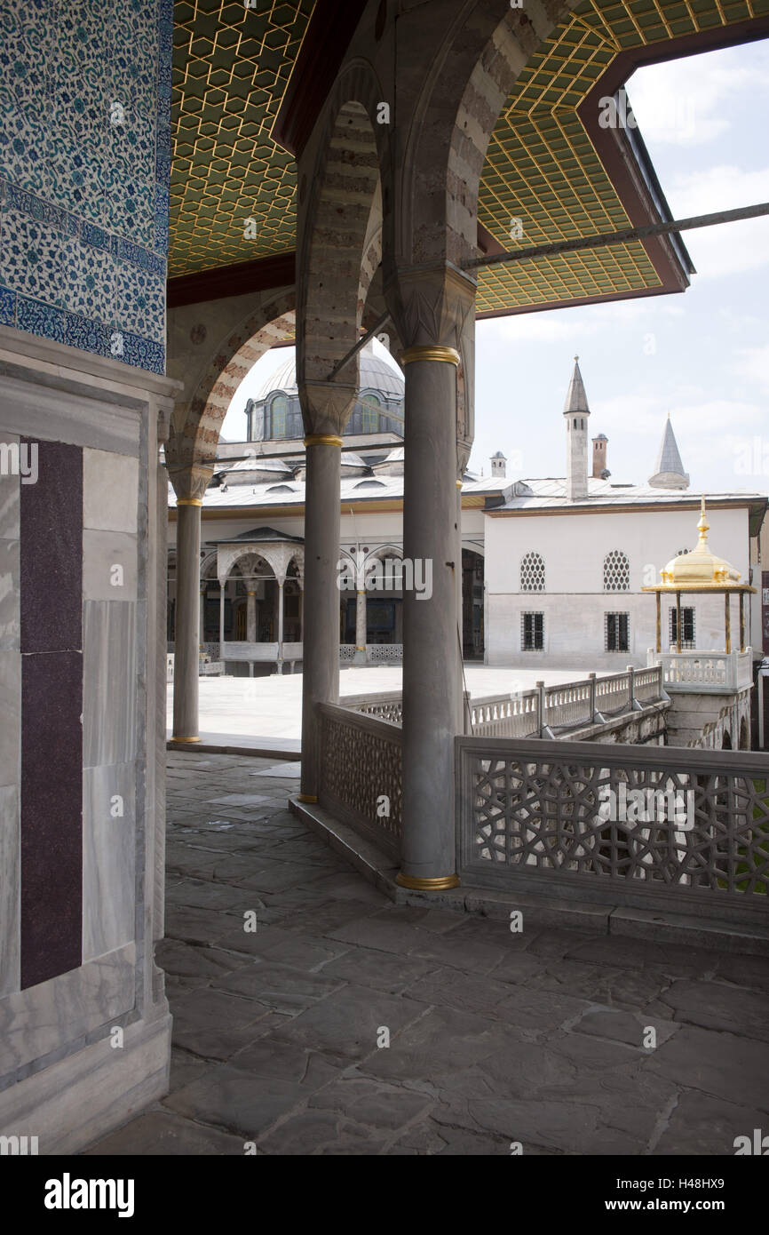 Turkey, Istanbul, Topkapi Saray, the fourth court, view from the Bagdad ...