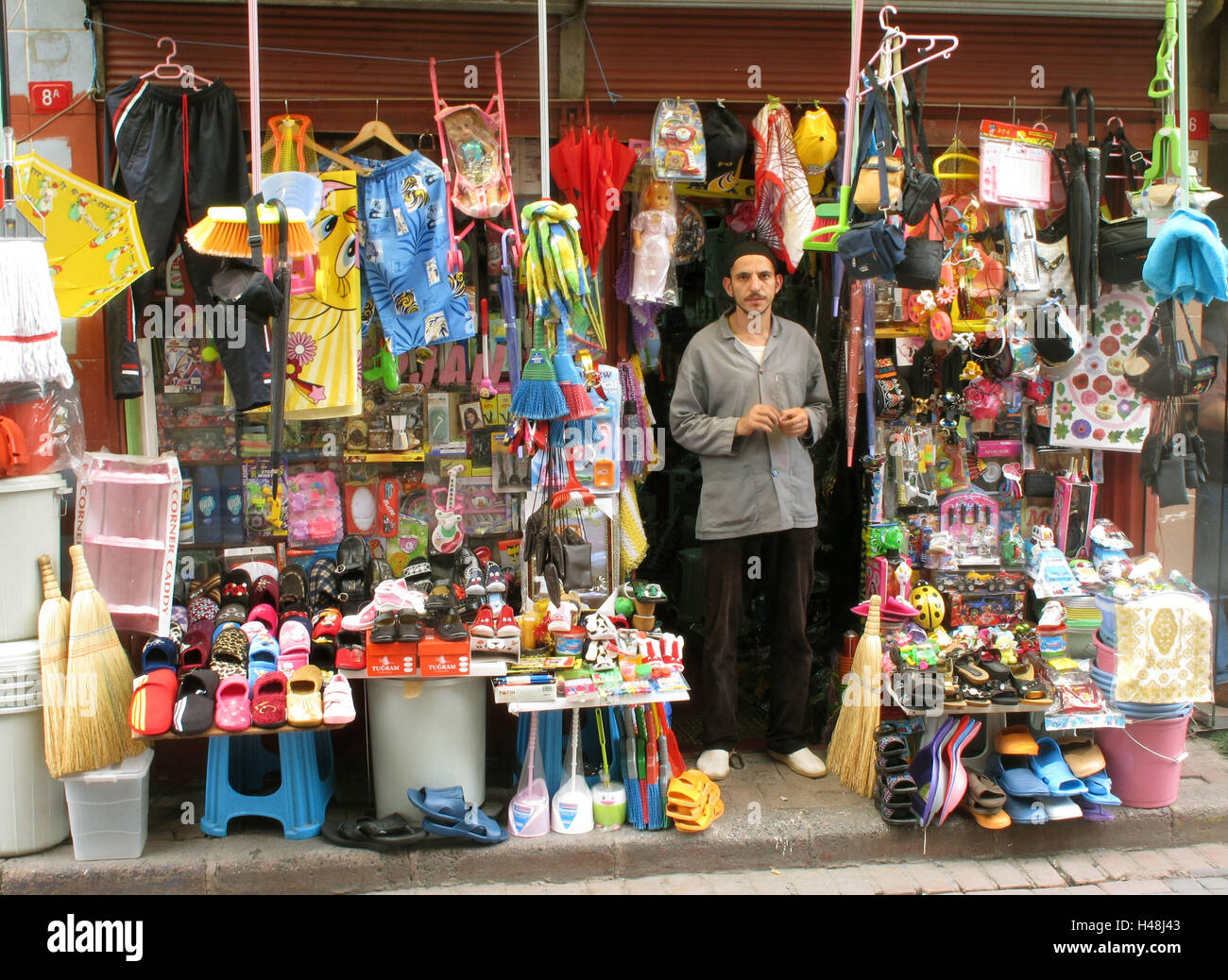 Turkey, Istanbul, household articles business in Balat Stock Photo - Alamy