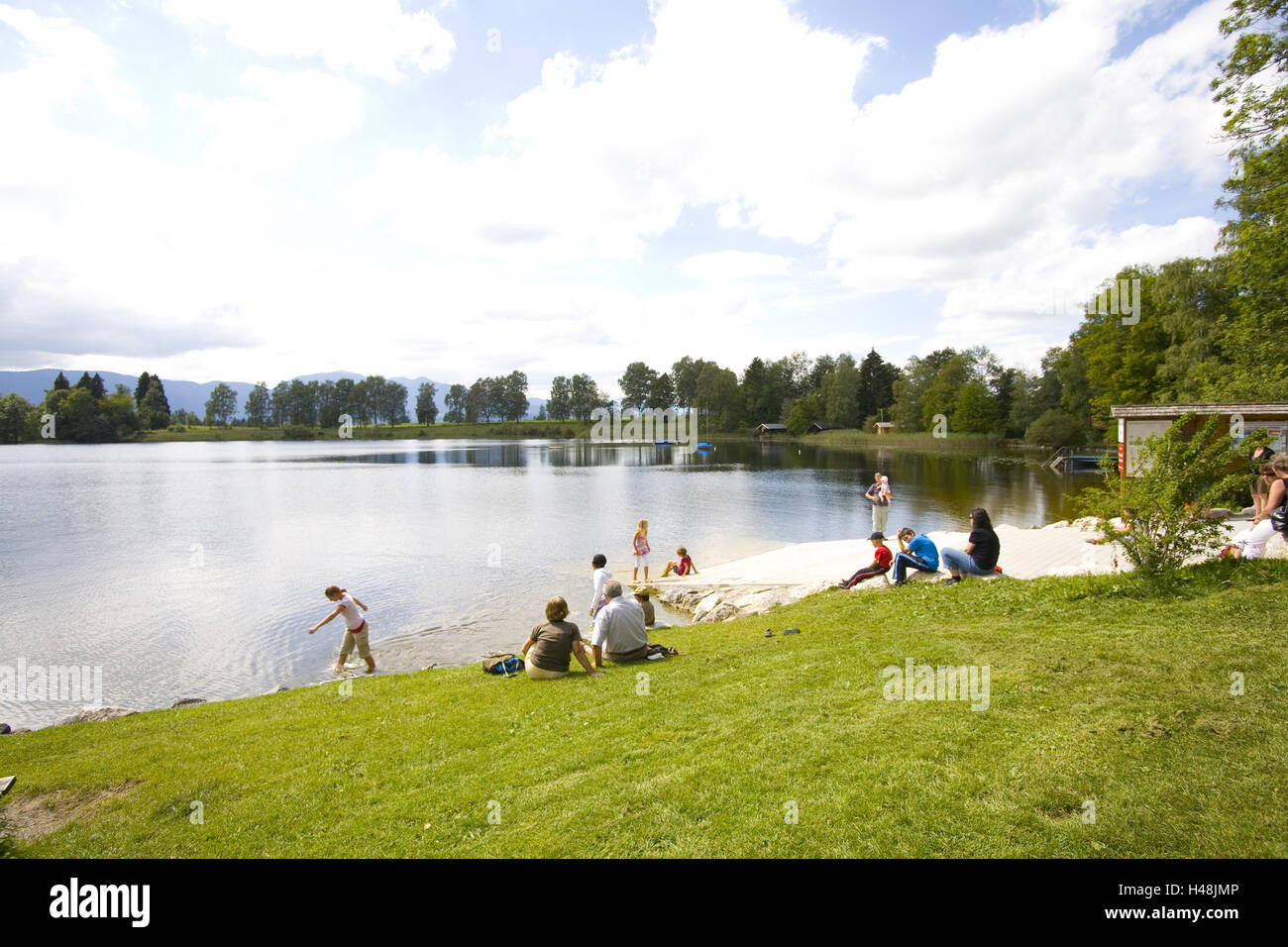Bathers at the shore hi-res stock photography and images - Alamy
