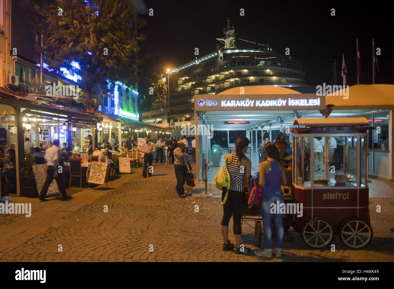 Turkey, Istanbul, Karaköy, ferry dock in the evening Stock Photo - Alamy