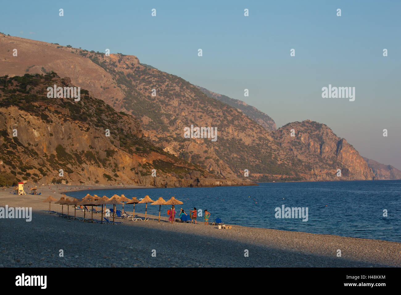 Greece, Crete, south coast, Paleochora, beach Stock Photo - Alamy