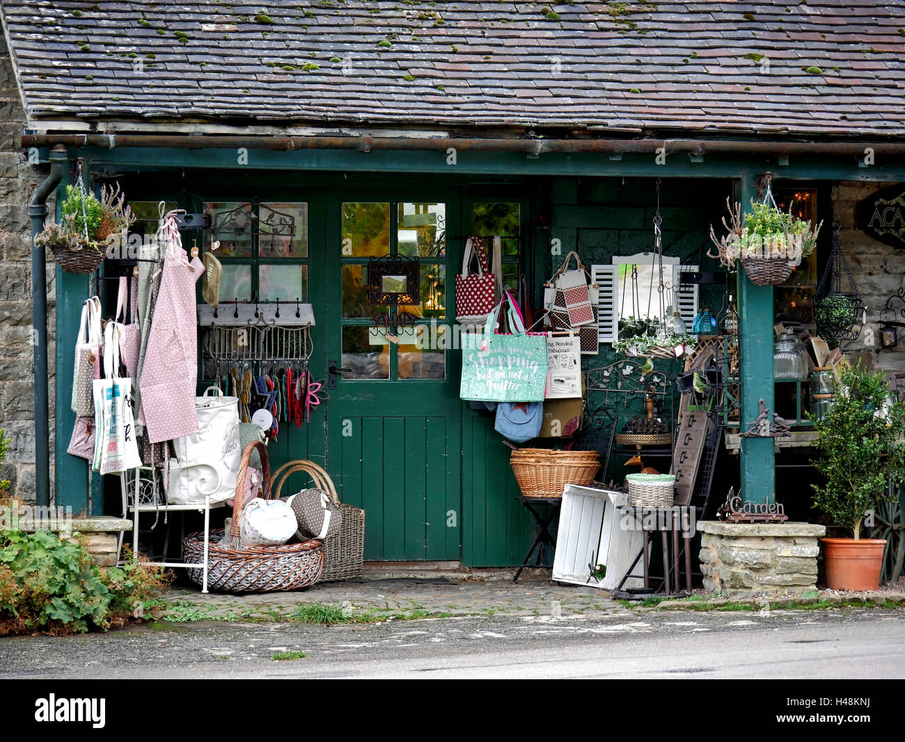 Village shop in Tissington selling gift for tourists Peak District ...