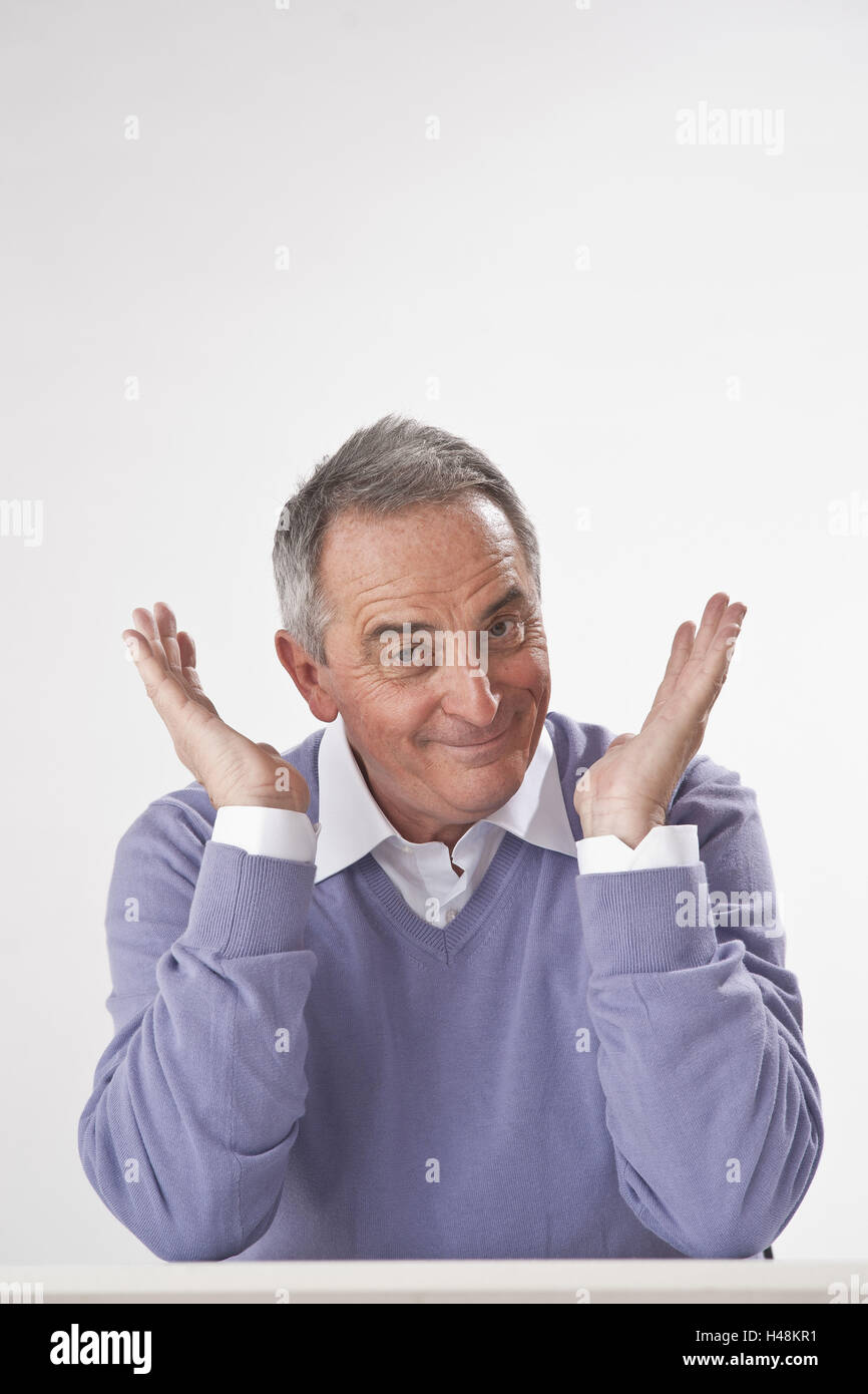 Portrait of a contented man Stock Photo - Alamy