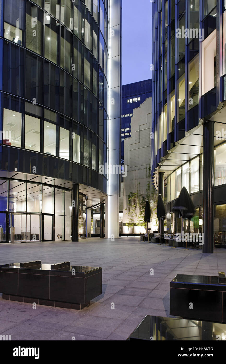 modern architecture, office buildings, dusk, Fenchurch Street, London ...