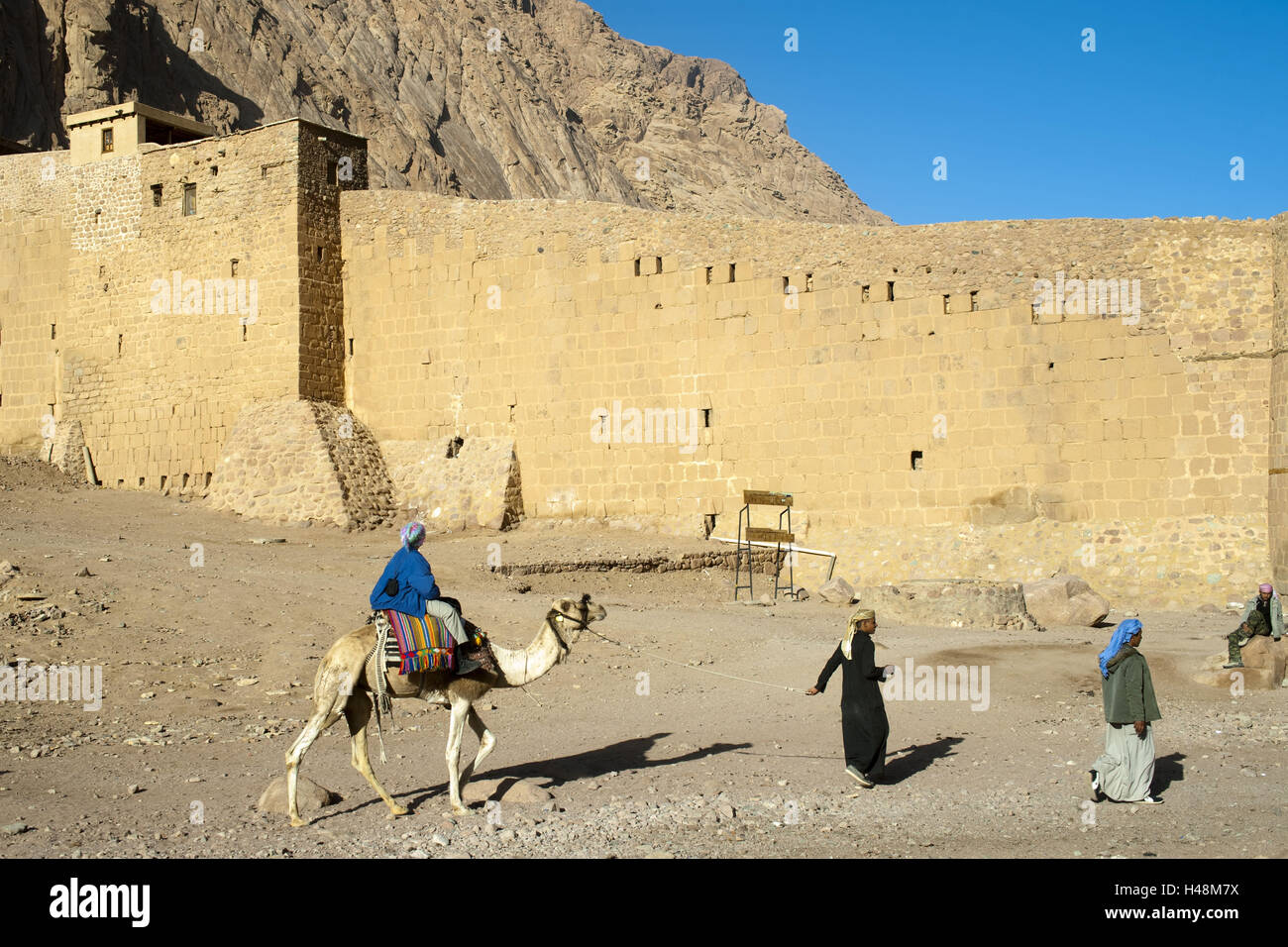 Egypt, Sinai, the Monastery St Catherine at the foot the Gebel Musa ...