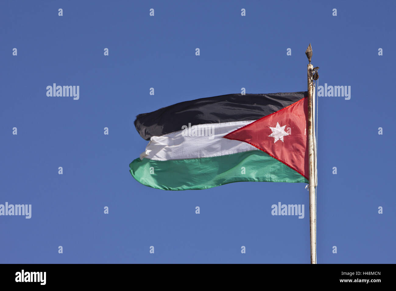 Jordanian flag hi-res stock photography and images - Alamy