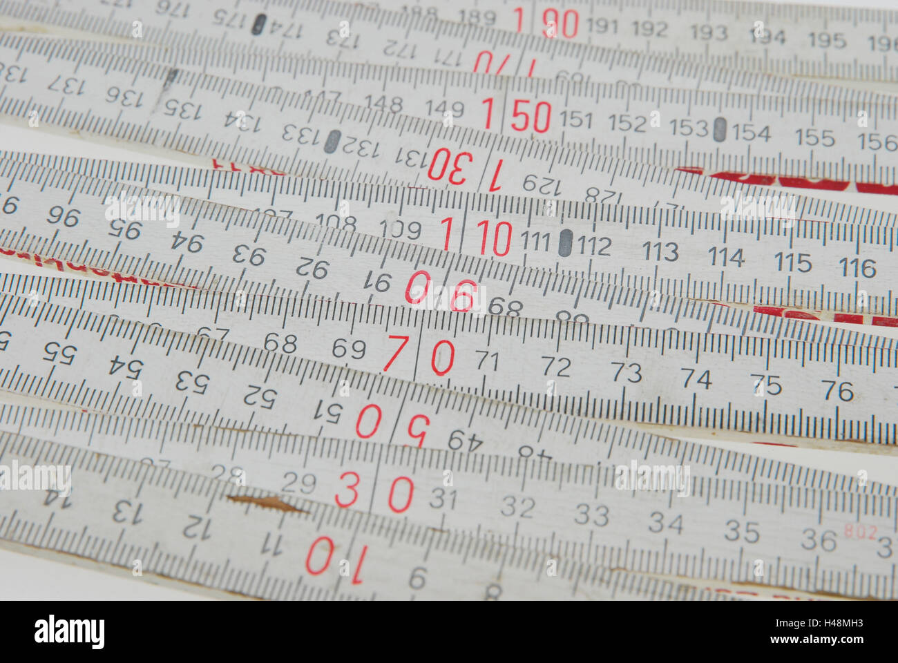 Yard stick, medium close-up, detail Stock Photo - Alamy