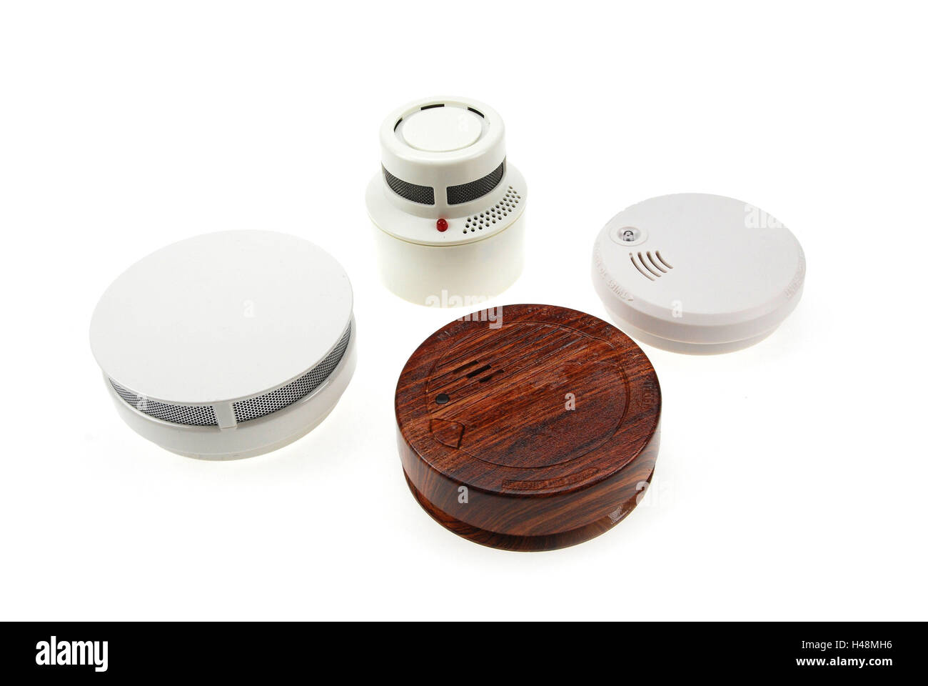 Smoke detector, differently, studio recording Stock Photo - Alamy