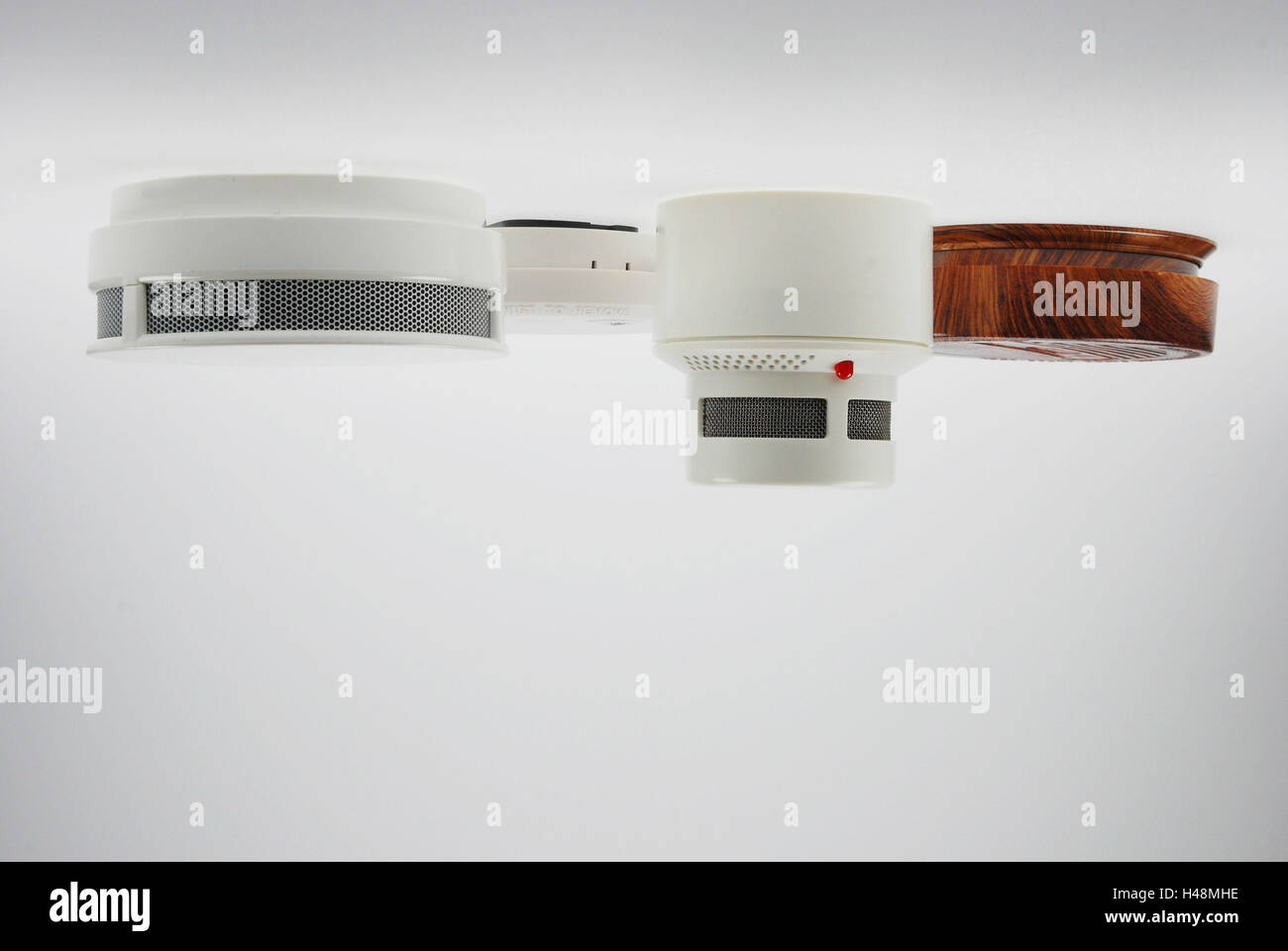 Smoke detector, differently, studio recording Stock Photo - Alamy