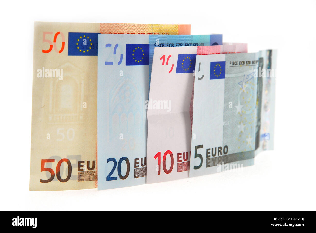 Eurobanknotes Cut Out Stock Images & Pictures - Alamy