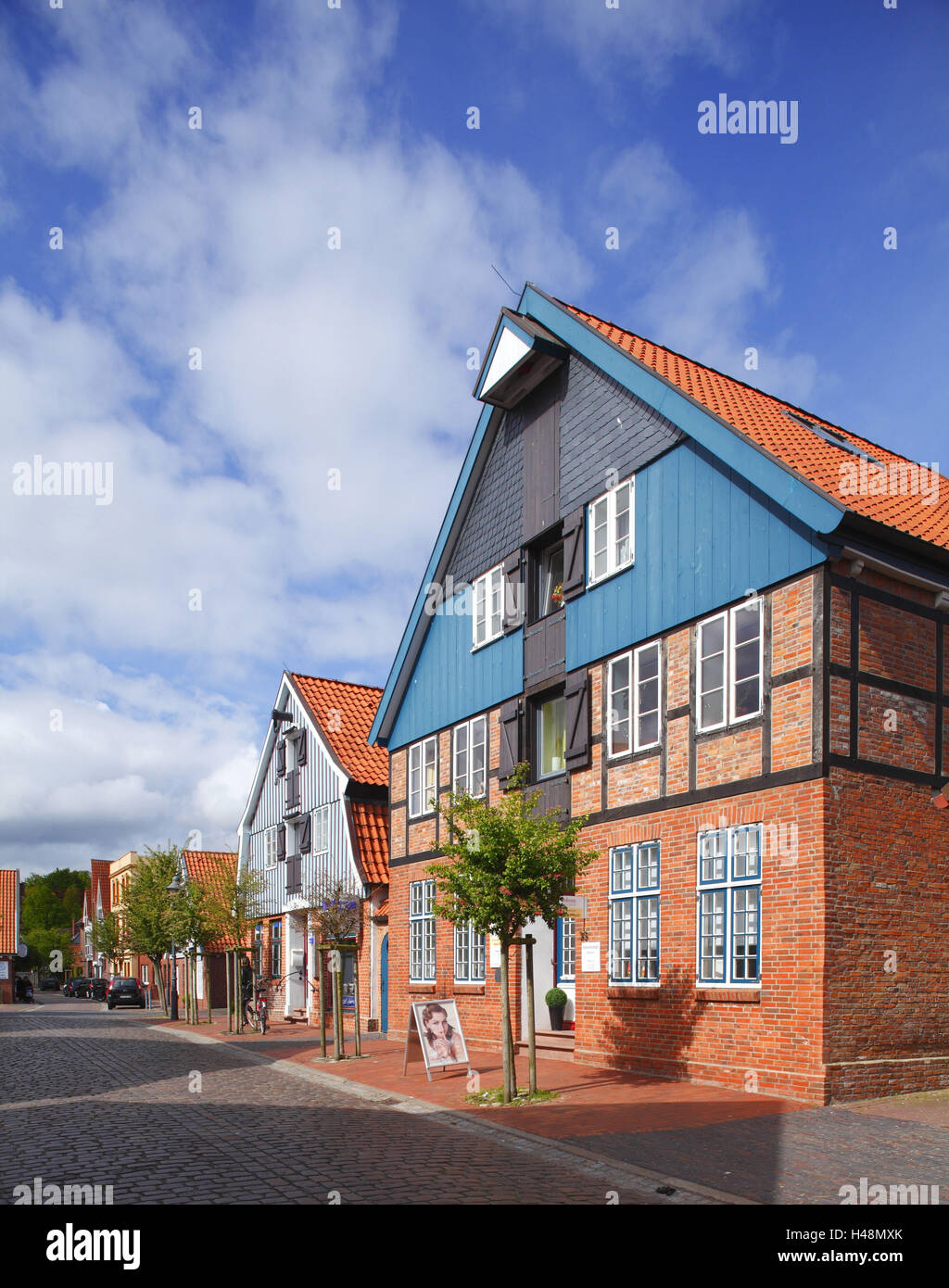 Germany, Lower Saxony, Cuxhaven, historical house in the street 'Grosse ...