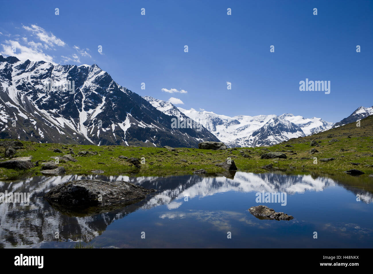 Mountain lake, Pitztal, Tyrol, Imst, Austria Stock Photo - Alamy