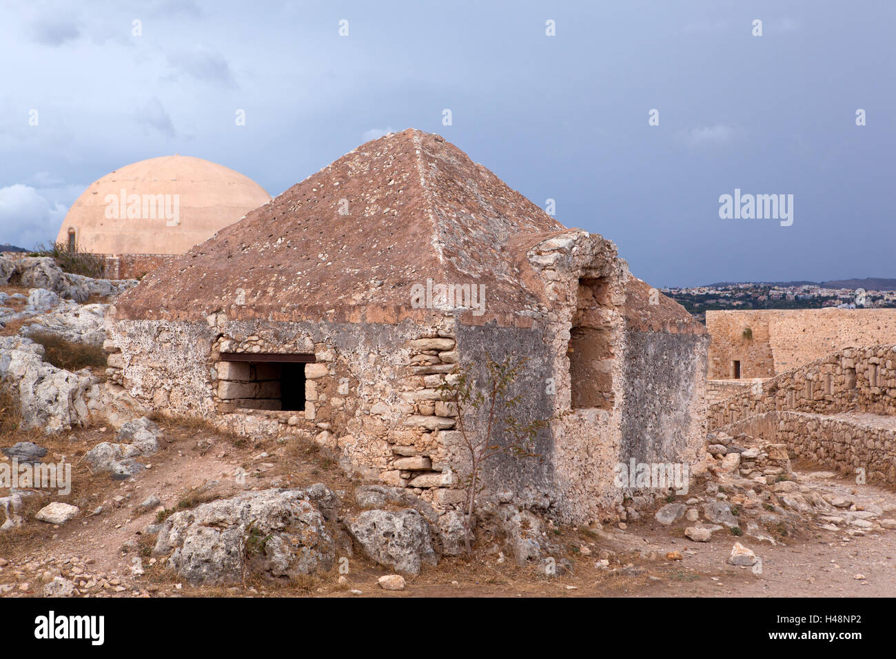 Greece, Crete, Rethimnon, Fortezza Stock Photo - Alamy