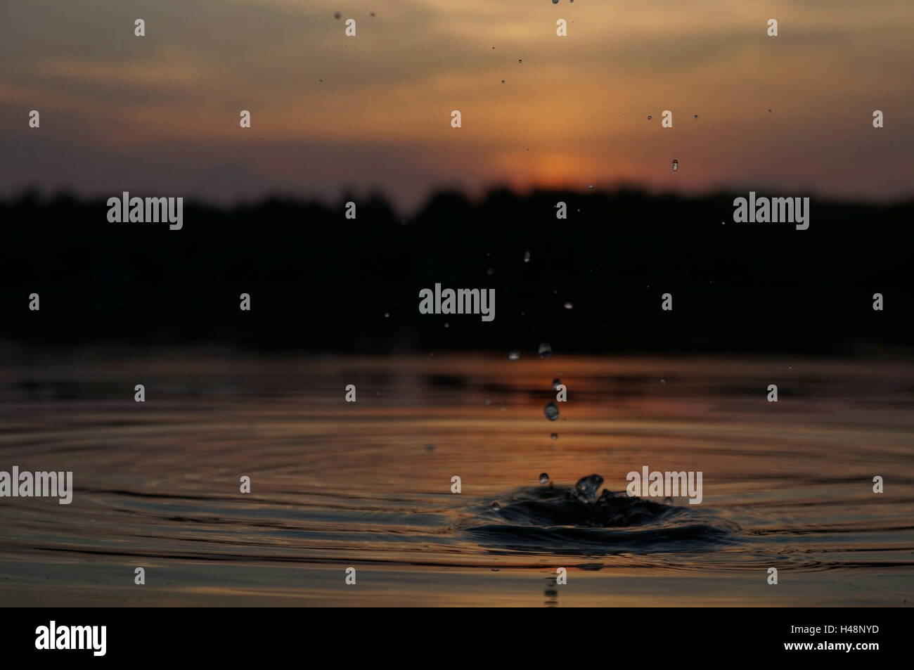 Drop on Lake Stock Photo - Alamy