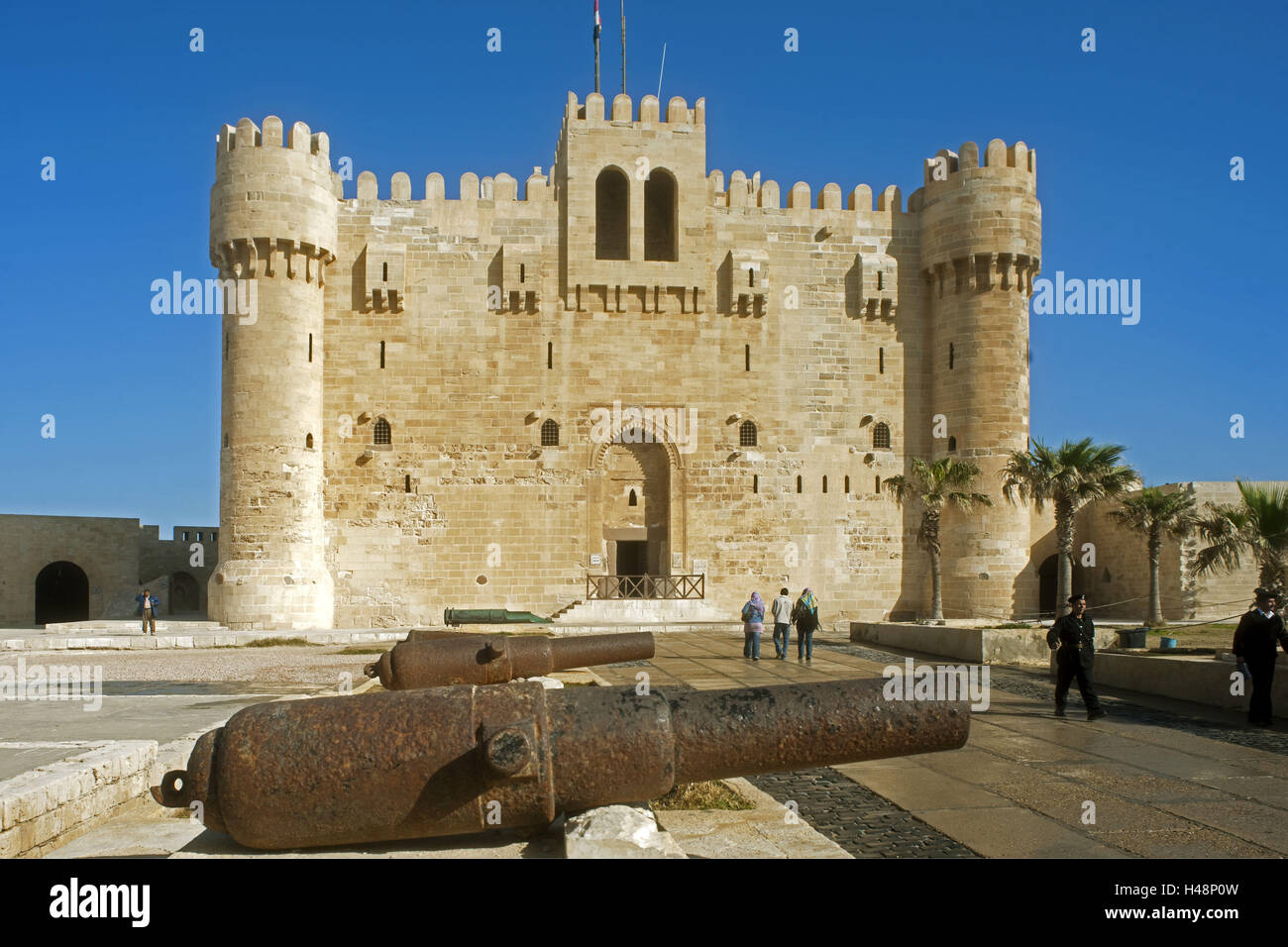 Egypt, Alexandria, fort Kait Bey, about 1480 builds by sultan Kait Bey ...