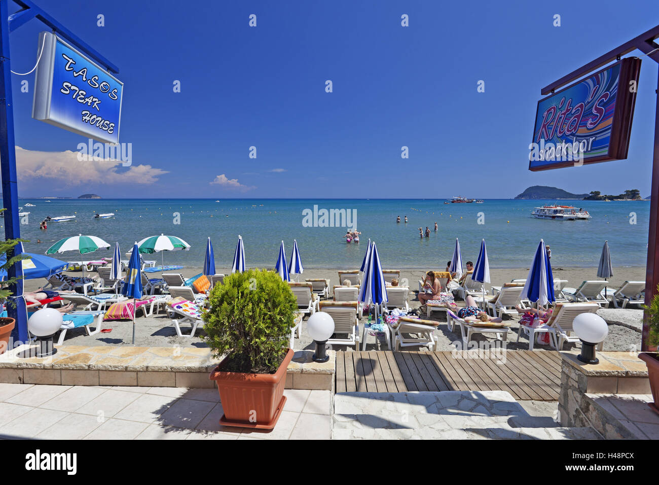Greece, Zakynthos, Laganas, beach Stock Photo - Alamy