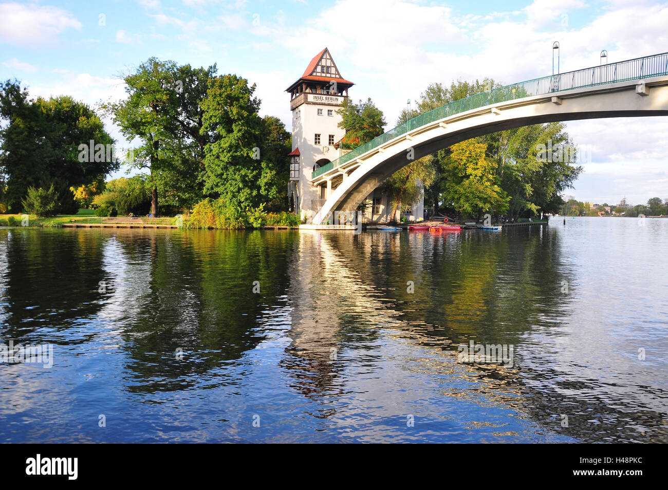 Germany, Berlin, Treptow, the Spree, island the youth, abbey bridge ...