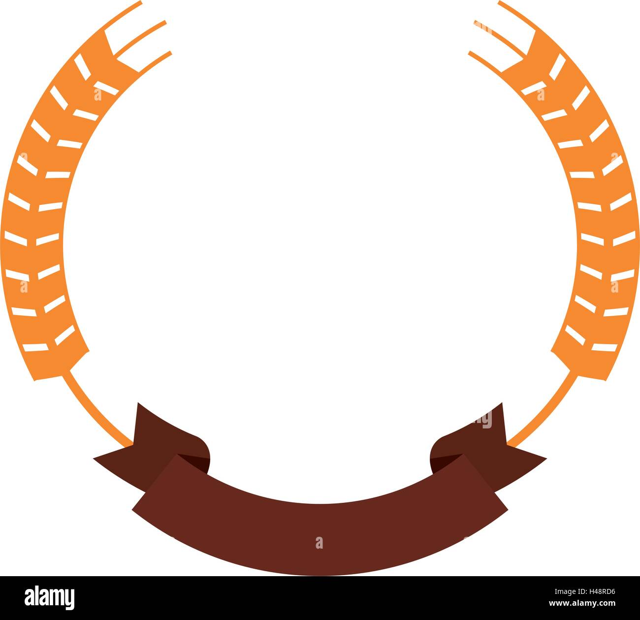 Isolated wheat ear with ribbon design Stock Vector Image & Art - Alamy