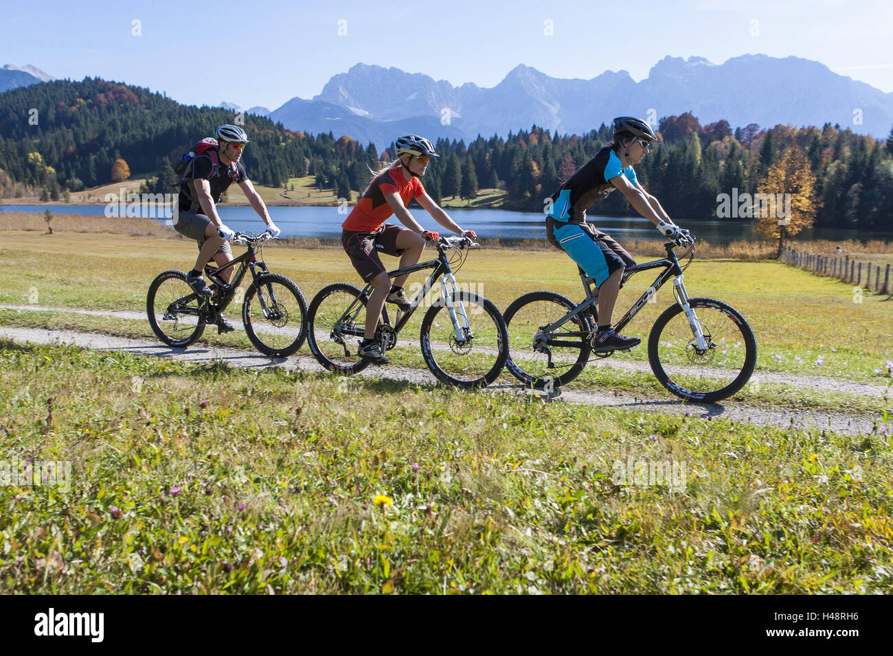 Three bikers hi-res stock photography and images - Alamy