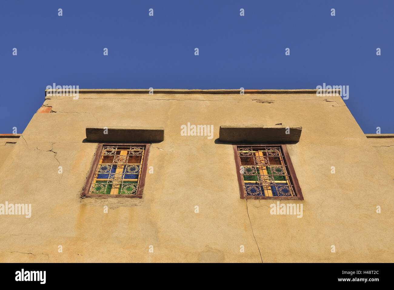 Window in the residential house, Marrakech, Morocco Stock Photo - Alamy