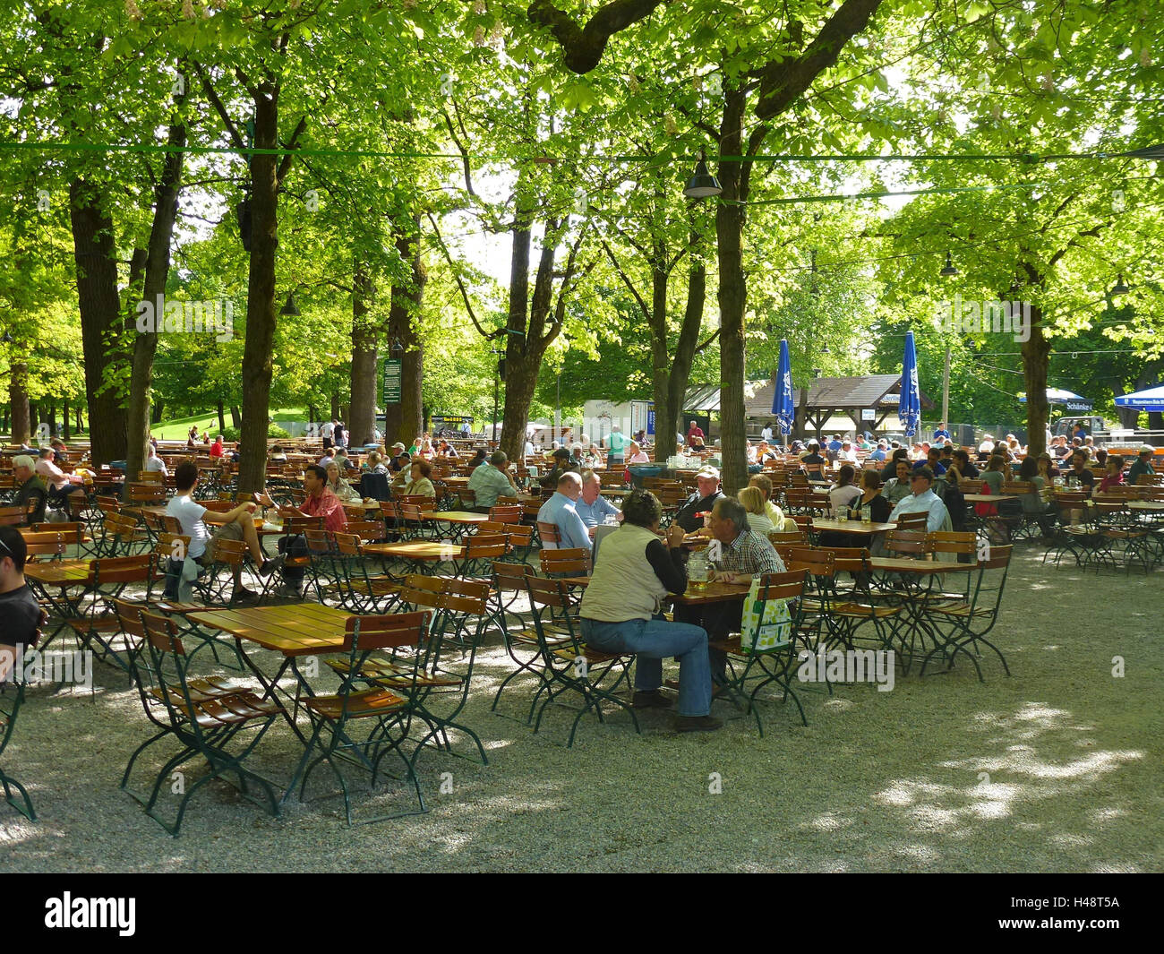 Germany, Upper Bavaria, Munich, part of town nymph castle, deer garden ...