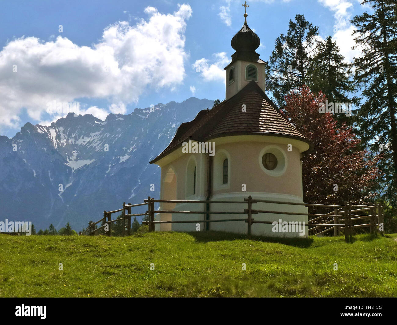 Germany, Upper Bavaria, close Mittenwald, band Maria queen in the loud ...