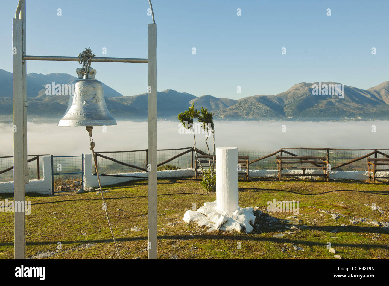 Greece, Crete, Lassithi plateau, Tzermiado, agio Timios Stavros, band ...