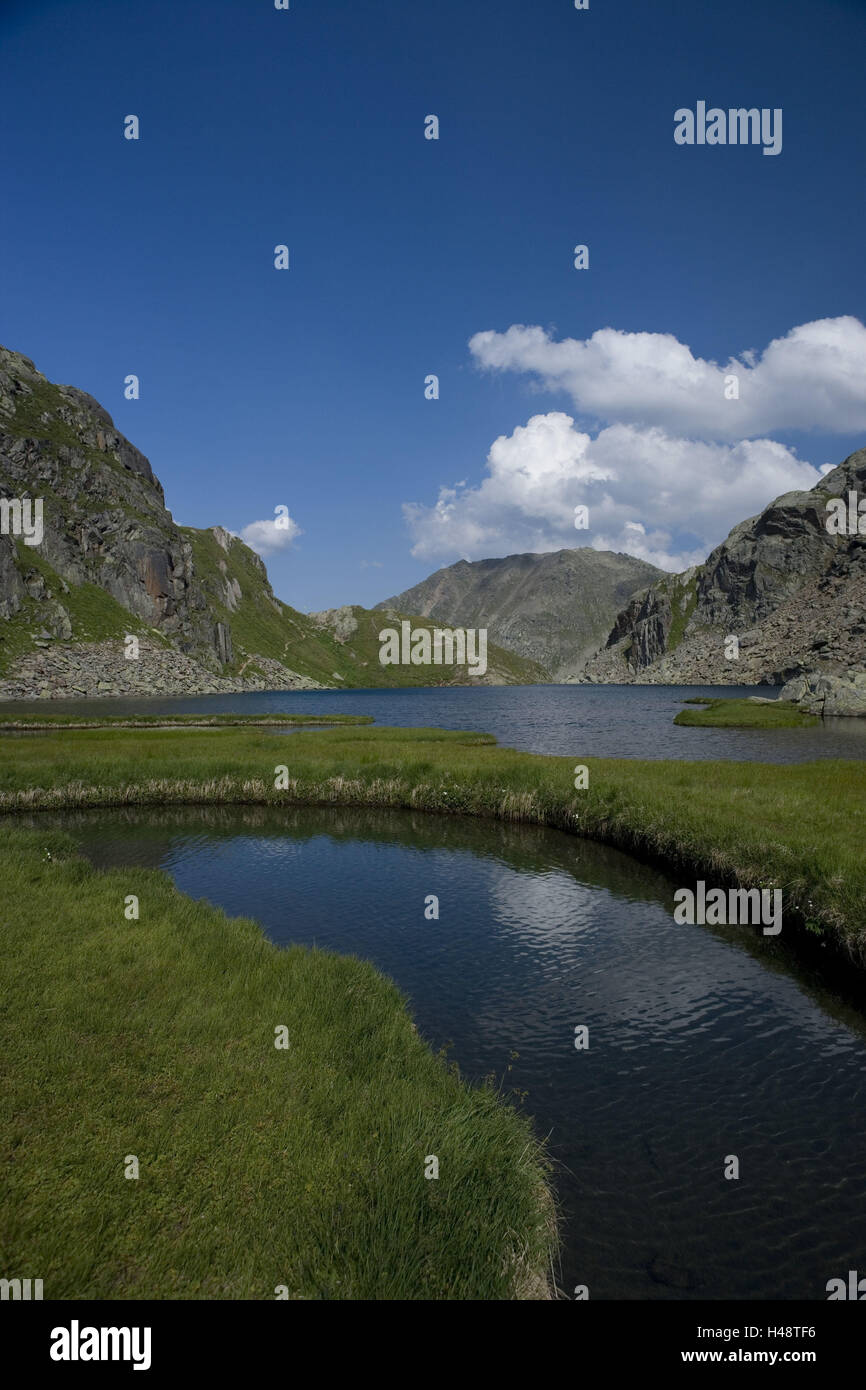 Switzerland, Graubuenden, upper alp pass, Sedrun, Disentis, Tomasee ...
